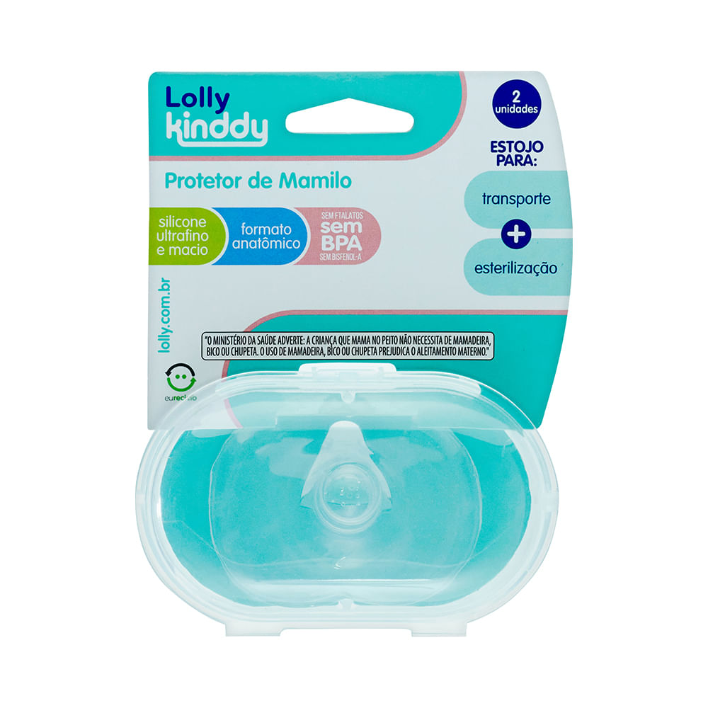 Kit 2 Protetor De Mamilo Lolly Baby