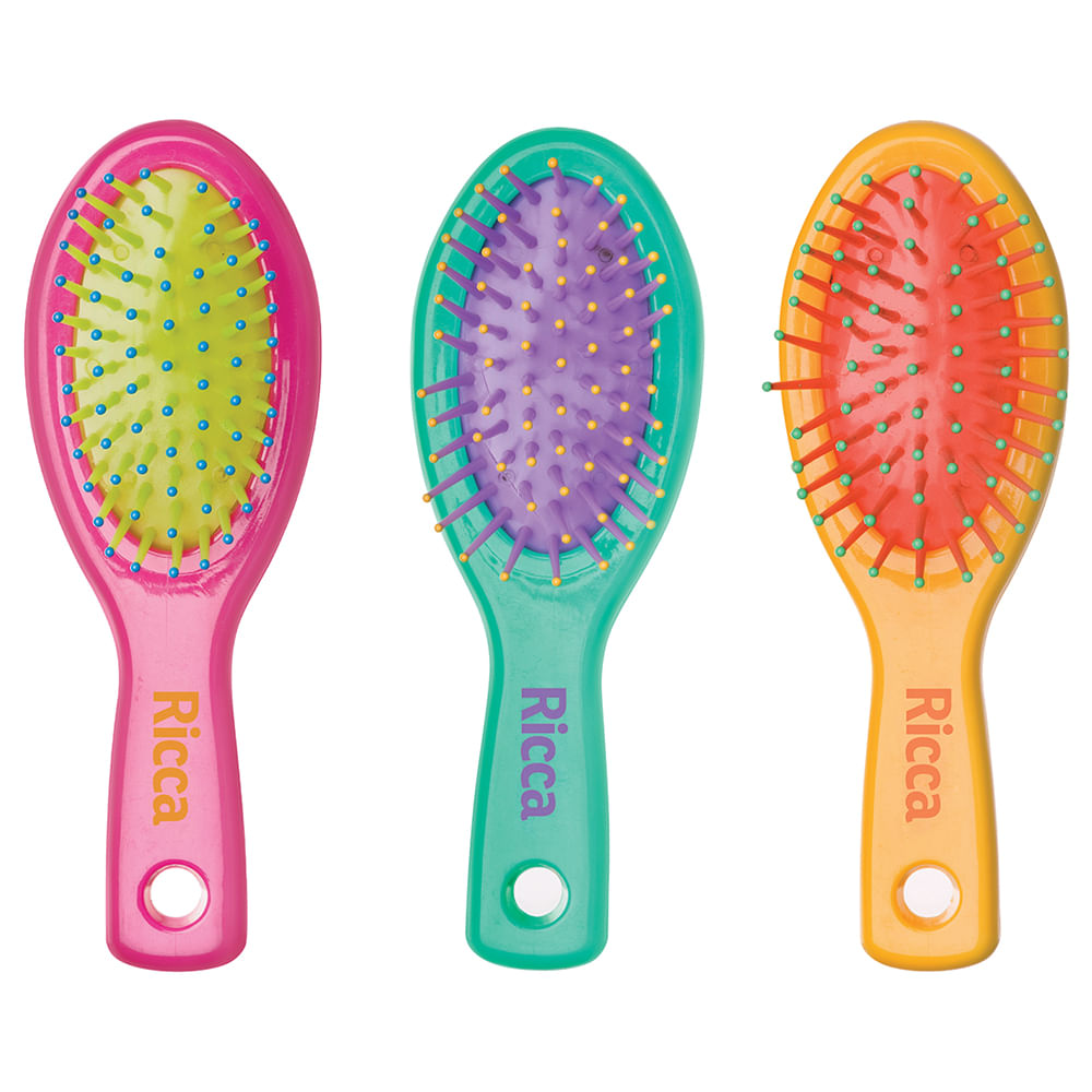 Escova de Cabelo Ricca Cristal Colors