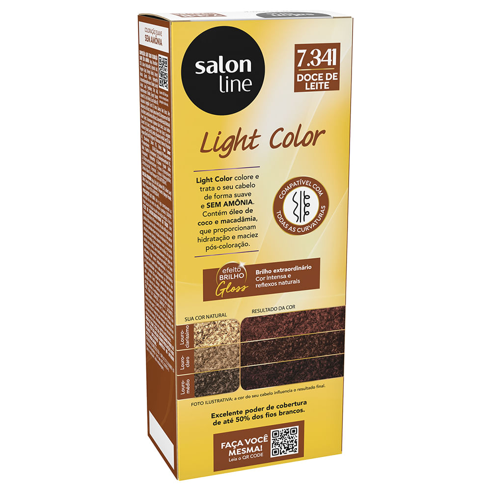 Tonalizante Salon Line Light Color 7.341 Doce de Leite